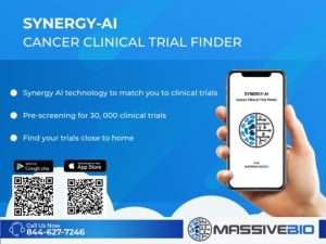SYNERGY-AI Cancer Clinical Trial Finder Mobile App | Massive Bio