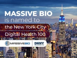 Massive Bio is named to the New York City Digital Health 100 - Massive Bio